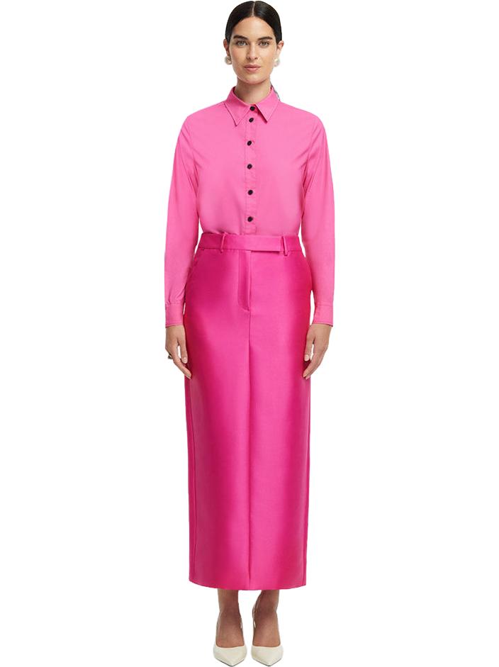 LEO LIN Leo Lin Rosaline Cotton Shirt with Tie Detail